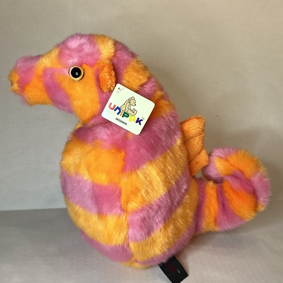 Unipak | Toys | Unipak Plumpee Seahorse Orange Pink Stuffed Sea Animal ...